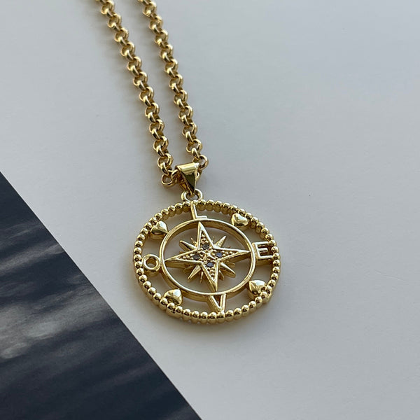 Love Compass Medallion - Idalia Baudo Jewelry